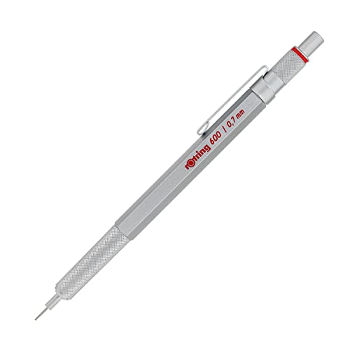 rOtring 600 Mechanical Pencil, 0.7 mm, Silver