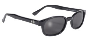 pacific coast original kd's biker sunglasses (black frame/smoke lens)