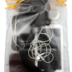 SE Set of 3 Waterproof Plastic Pouches with Hook and Loop Closure - TP126-3