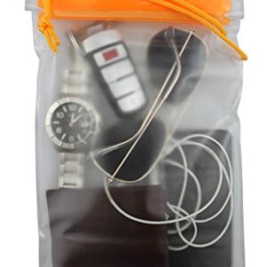 SE Set of 3 Waterproof Plastic Pouches with Hook and Loop Closure - TP126-3