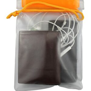 SE Set of 3 Waterproof Plastic Pouches with Hook and Loop Closure - TP126-3