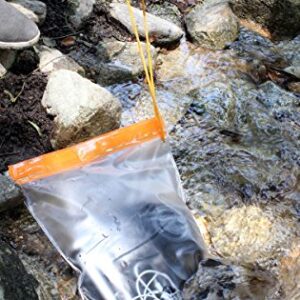 SE Set of 3 Waterproof Plastic Pouches with Hook and Loop Closure - TP126-3