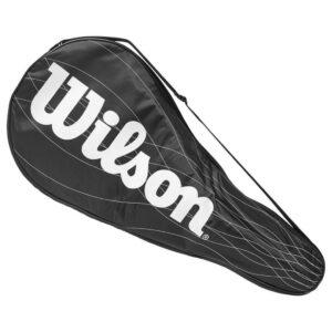 wilson performance racket cover for one tennis racket,black/white