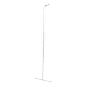 yamazaki home leaning slim coat hanger clothes rack, space saving steel one size white