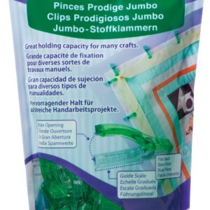 Clover Jumbo Wonder Clips 24 Count, Green