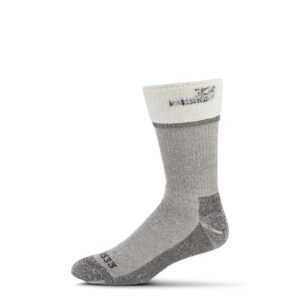 USA Made - Over the Calf Socks - Expedition Weight - Mountaineering Socks - Merino Wool - Mountain Heritage - Gray Heather - Large