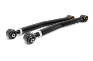 rough country front lower x-flex control arms for 07-18 jeep wrangler jk - 11360