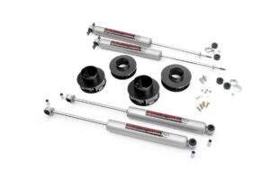 rough country 2" lift kit for 1999-2004 jeep grand cherokee wj 4wd - 69530