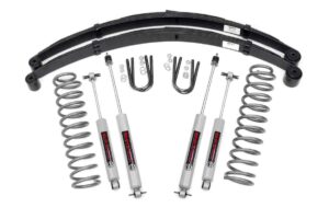 rough country 3" suspension lift kit for 1984-2001 jeep cherokee xj - 630n2