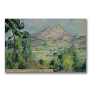 montagne sainte-victoire iii by paul cezanne, 16x24-inch canvas wall art