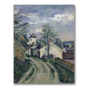 the house of doctor gachet by paul cezanne, 18x24-inch canvas wall art