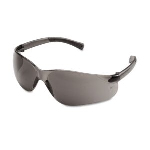 glasses safety black frame gray lens crews bearkat mcr safety bk112 1 box of 12