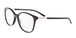 burberry be2128 eyeglass frames 3001-5216 - black be2128-3001-52