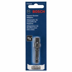 BOSCH ITSA38 1-Piece 3/8 In. Impact Tough Socket Adapter