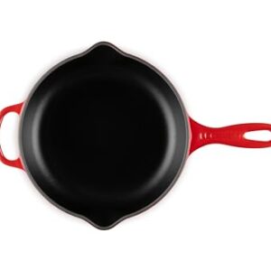 Le Creuset Enameled Cast Iron Signature Iron Handle Skillet, 9" (1-3/8 qt.), Cerise