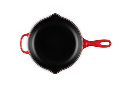 Le Creuset Enameled Cast Iron Signature Iron Handle Skillet, 9" (1-3/8 qt.), Cerise