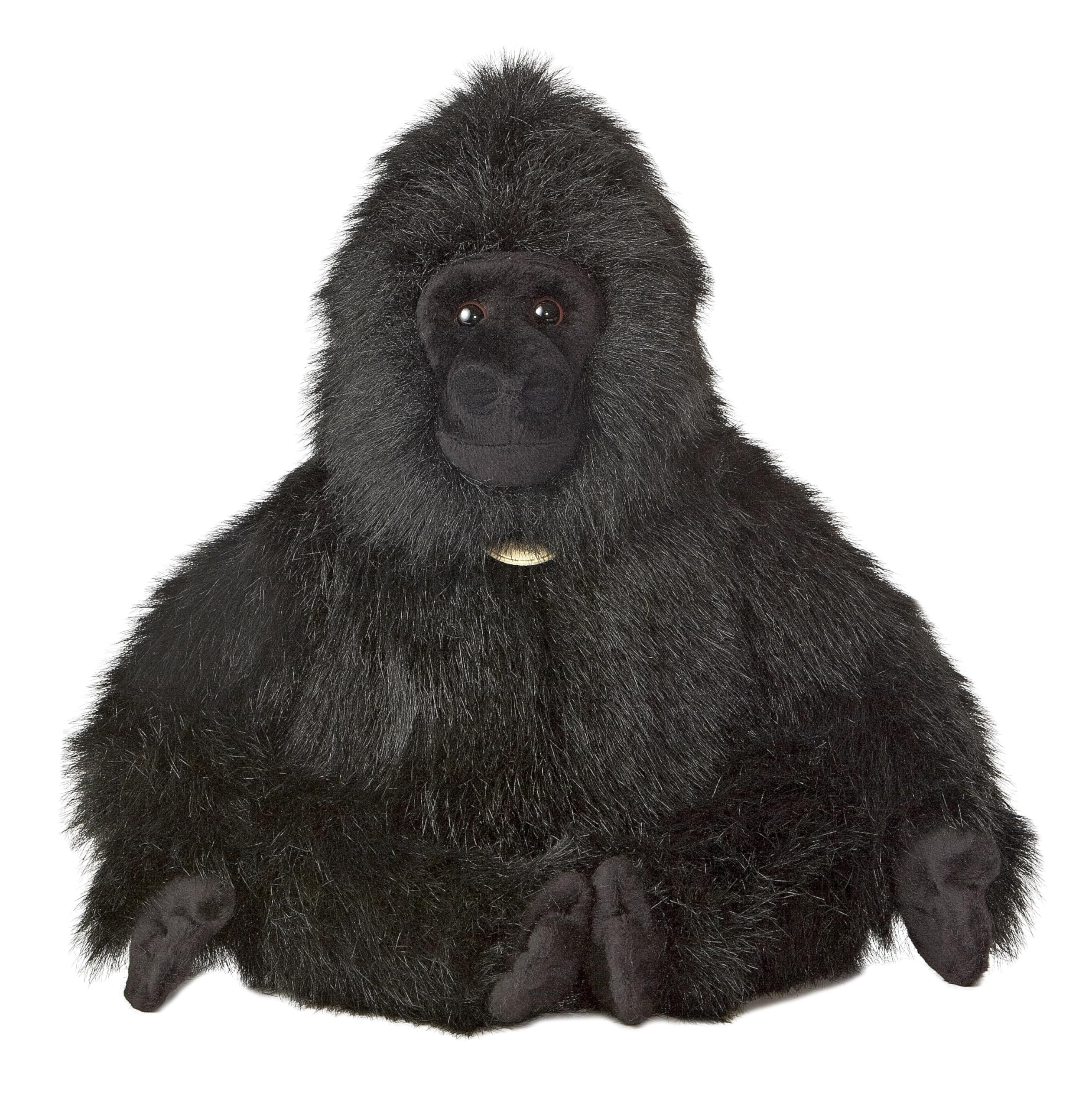 Aurora® Adorable Miyoni® Gorilla Stuffed Animal - Lifelike Detail - Cherished Companionship - Black 16 Inches