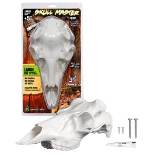 mountain mike’s skull master - european-style mount kit for antlers - for antlers larger than 4 ⅞” diameter - compatible with harvested and shed antlers - white (large)…