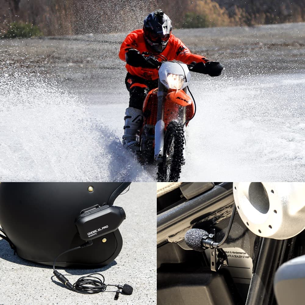 Drift Ghost 3.5mm External Microphone | TRS Microphone perfect for capturing The rumble of a motorbike engine or for vlogging your daily adventures