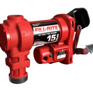 Fill-Rite FR1204H 12 V 15 GPM Fuel Transfer Pump (Pump Only Model) | Gasoline, Diesel, Kerosene, Ethanol Blends, Methanol Blends, & Biodiesel