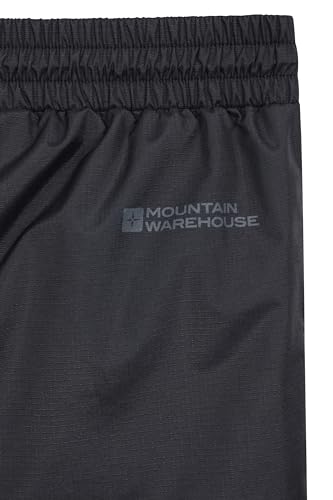 Mountain Warehouse Downpour Womens Waterproof Rain Over Pants Black 6