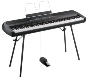 korg sp280bk 88-key digital piano with speaker