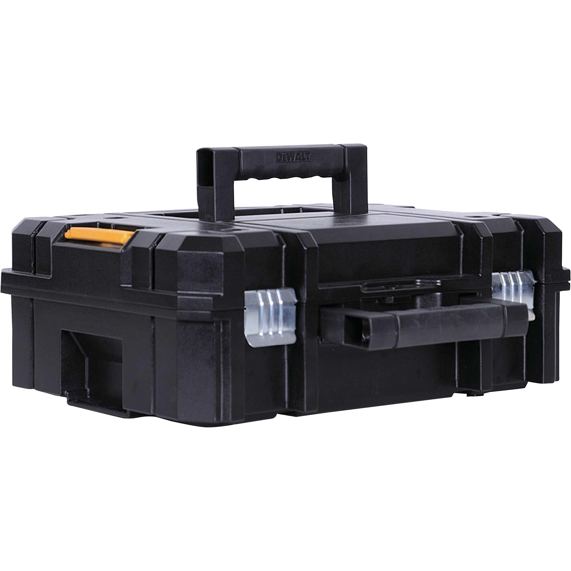 DEWALT TSTAK II Tool Box, 13 Inch, Flat Top, Holds Up To 66 lbs, Flexible Platforms for Stacking (DWST17807)