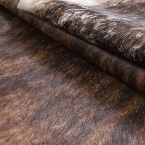 rodeo Cowhide Rug, Dark Brindle: medium (5X7)