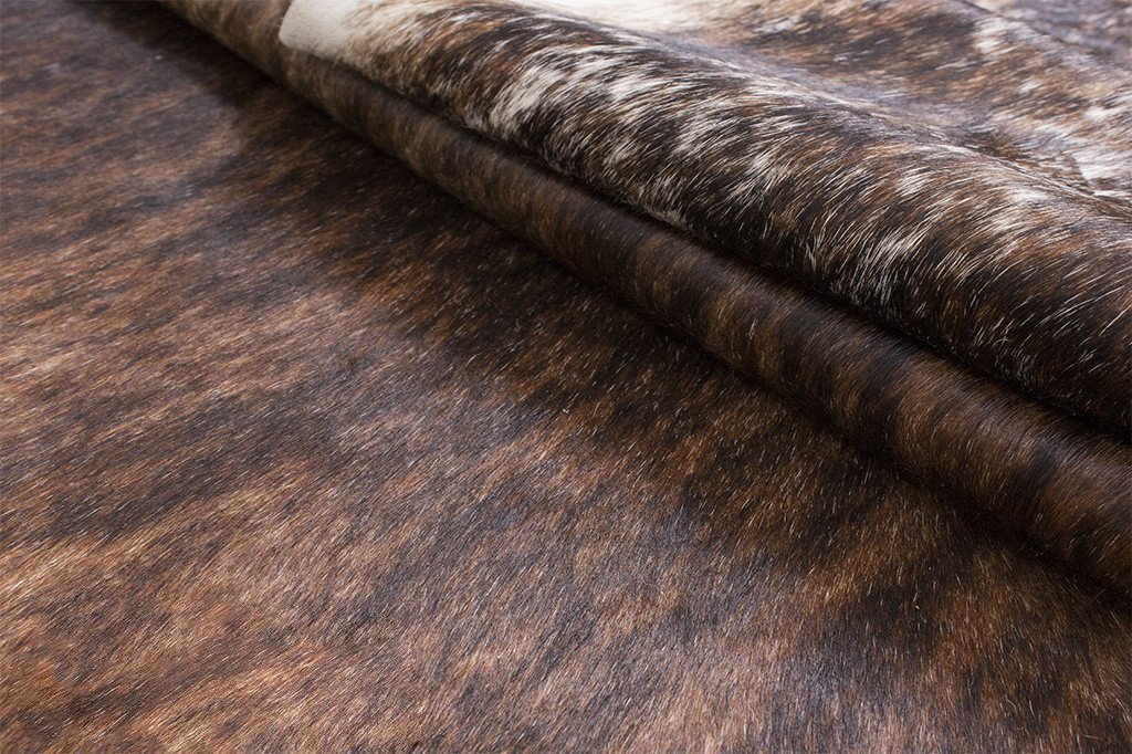 rodeo Cowhide Rug, Dark Brindle: medium (5X7)