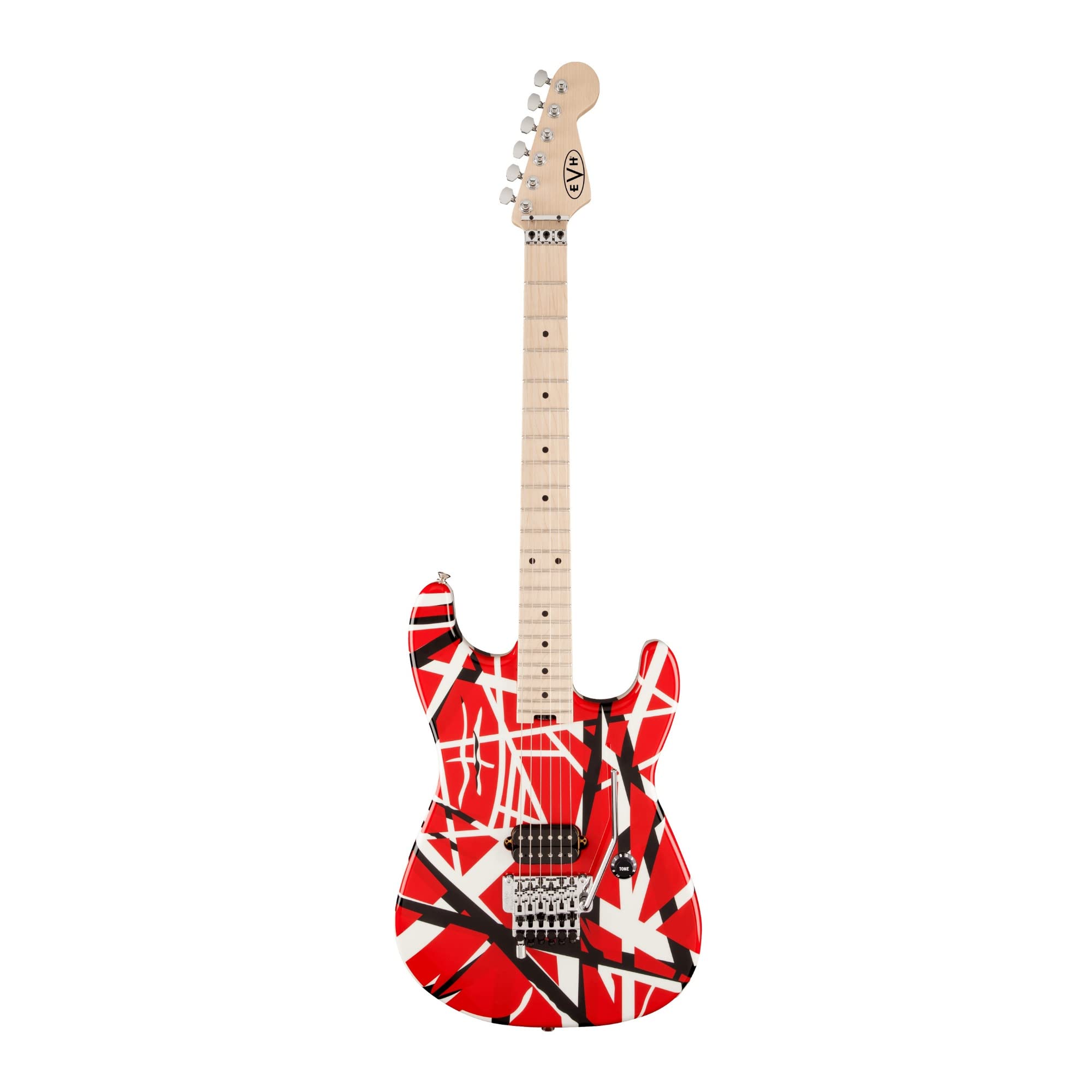 EVH Striped Series - Red with Black Stripes