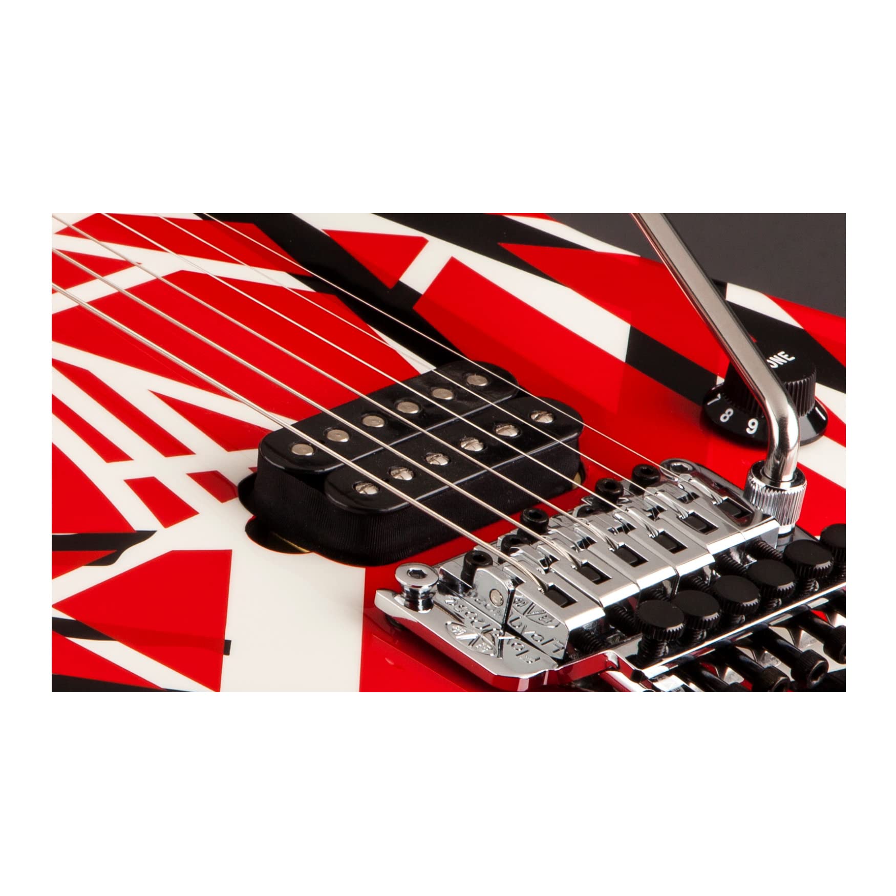 EVH Striped Series - Red with Black Stripes