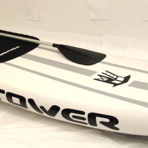 Tower Xplorer Inflatable 14' Stand Up Paddle Board - (8 Inches Thick) - Universal SUP Wide Stance - Premium SUP Bundle (Pump & Adjustable Paddle Included) - Non-Slip Deck - Youth and Adult