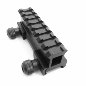 Ade Advanced Optics Tactical 1" Compact Weaver-Picatinny High Profile See Through Riser Rail Riflescope Sight