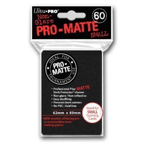 Ultra Pro PRO-MATTE SMALL (600 Count) Black Deck Protector Sleeves - YuGiOH 10 Pack Box/Case