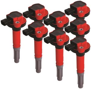 82488 msd ignition coil - blaster - ford 5.0l coyote - red - 8-pack