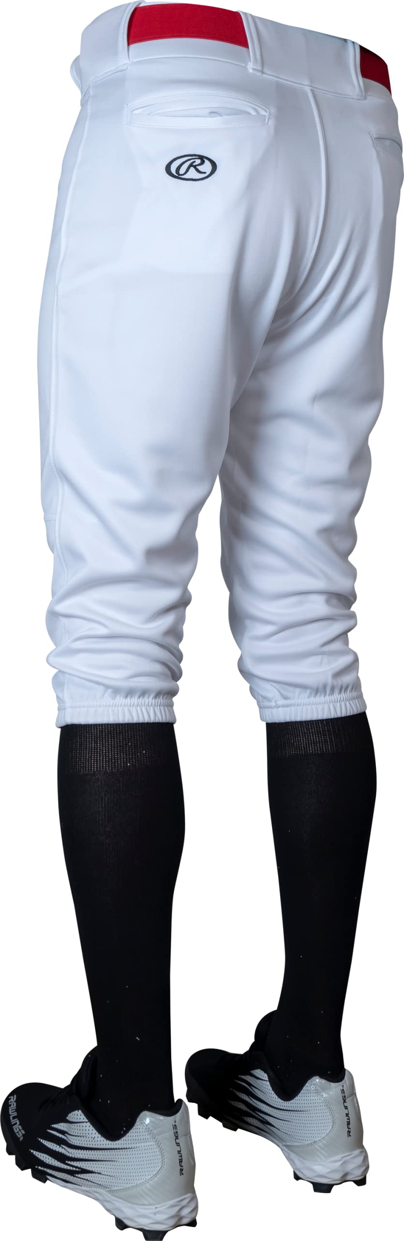 Rawlings Mens Knee High Baseball-pants, White, Medium US