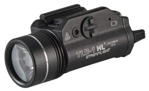 streamlight 69260 tlr-1 hl 1000-lumen weapon light with rail locating keys and lithium batteries, box, black