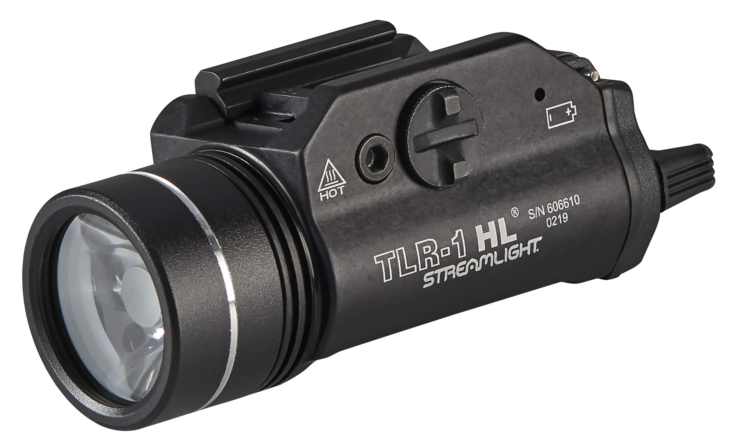 Streamlight 69260 TLR-1 HL 1000-Lumen Weapon Light with Rail Locating Keys and Lithium Batteries, Box, Black