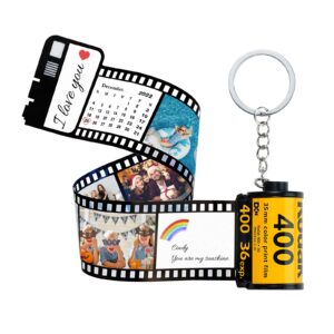 soufeel film roll keychain customized keychain with picture personalized camera memory reel gifts