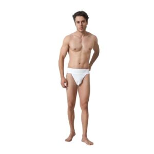 Players Big Man's 3" Wide Band Classic Athletic Supporter Jockstrap - 4X White