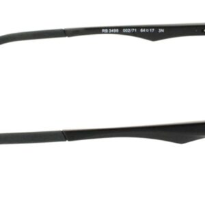 Ray-Ban Men's RB3498 Rectangular, Black & Green, 61mm