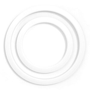 gibraltar sc-gphp-4w port hole protector 4-inch - white finish