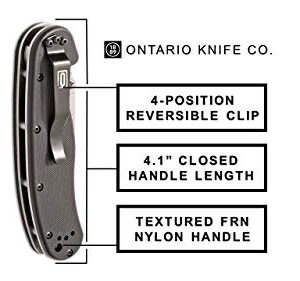 Ontario Knife Company Rat Ii Sp-Black Folding Knife, 7Inches