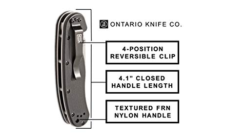 Ontario Knife Company Rat Ii Sp-Black Folding Knife, 7Inches