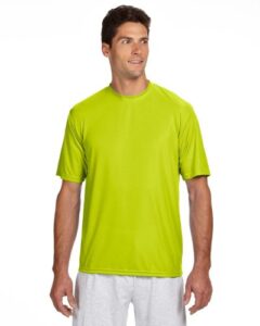 a4 mens cooling performance crew, xl, safety yellow