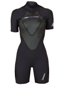 hyperflex wetsuits women's cyclone2 2.5mm spring suit, black, 8 - surfing, windsurfing & kiteboarding