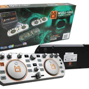 Mr. Dj MVDJ-1000SIUSB Dj Mix Controller with Dual Individual Mixing Channels to Connect a Computer for Audio and Playback