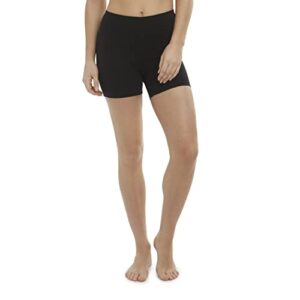 jockey women's activewear bike short, black, l