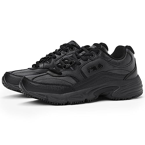 Fila Women's Memory Workshift Cross-Training Shoe,Black/Black/Black,8.5 M US