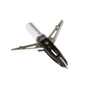 new archery products killzone crossbow 2 blade rear-deploying 100 grain cut-on-contact tip mechanical broadheads with 2" cutting diameter & spring-clip design - 3 pack